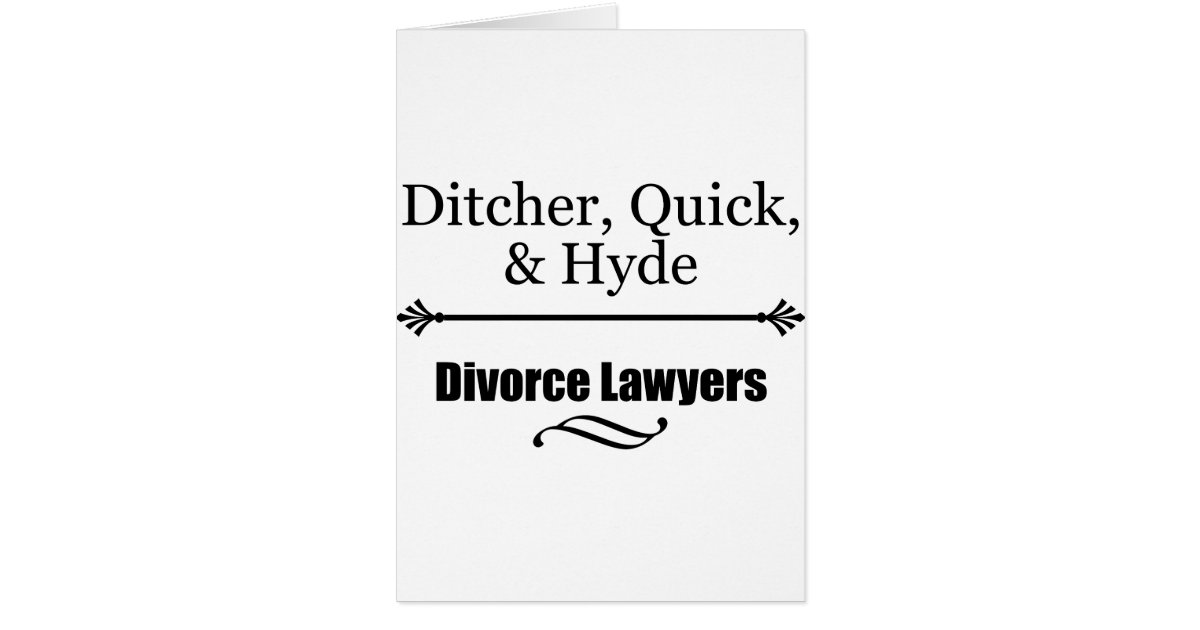 Divorce Lawyers Card | Zazzle.com