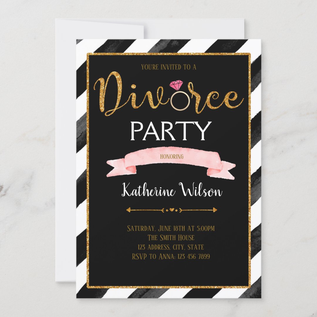 Divorce party invitation | Zazzle