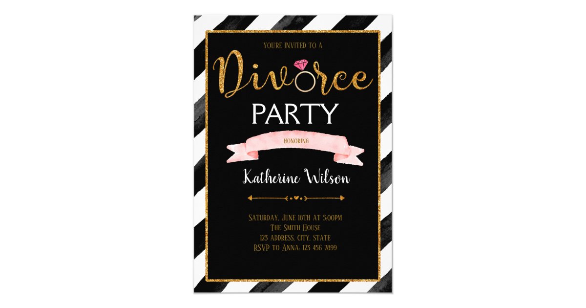 Divorce party invitation | Zazzle.com