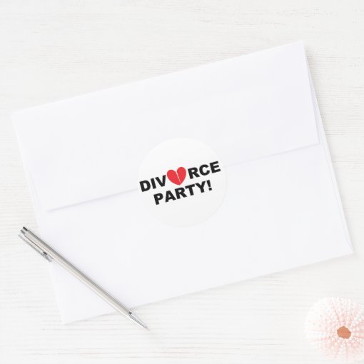 "Divorce Party" Stickers | Zazzle