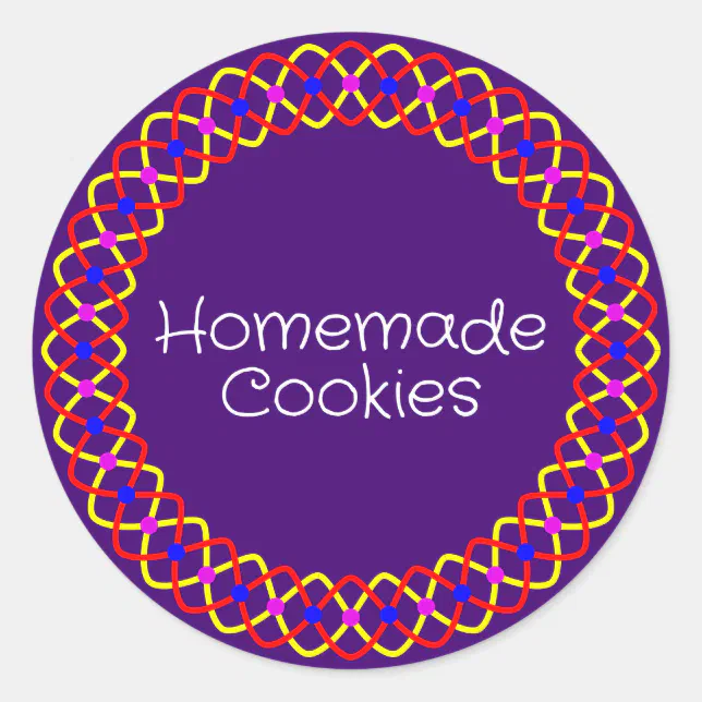 Diwali Bakery Box Packaging Classic Round Sticker | Zazzle