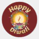 Diwali Festival of Lights Hindu Sikh Jain Classic Round Sticker | Zazzle