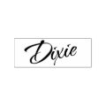 Dixie name cursive script signature rubber stamp | Zazzle