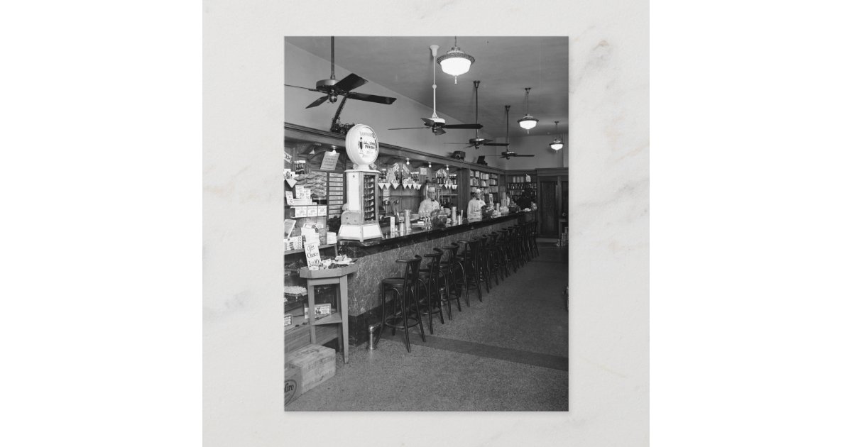 Dixie Soda Fountain, 1920s Postcard | Zazzle
