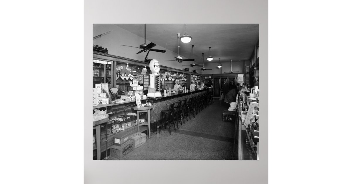 Dixie Soda Fountain Company: 1920s Poster | Zazzle