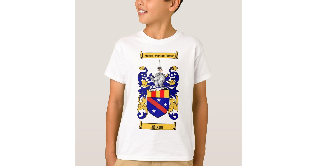 DIXON FAMILY CREST - DIXON COAT OF ARMS T-Shirt | Zazzle