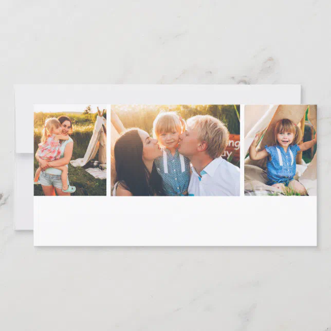 DIY 3 Photo Collage Template | Zazzle