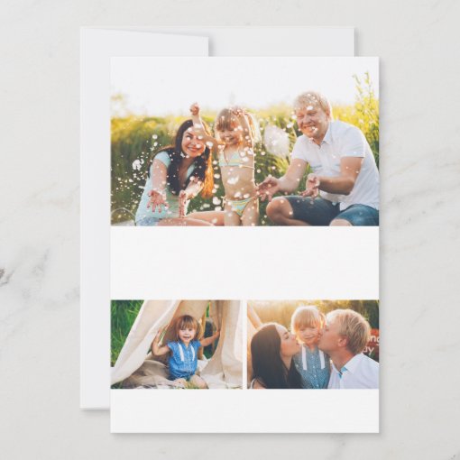 DIY 5x7 3 Photo Collage Template | Zazzle