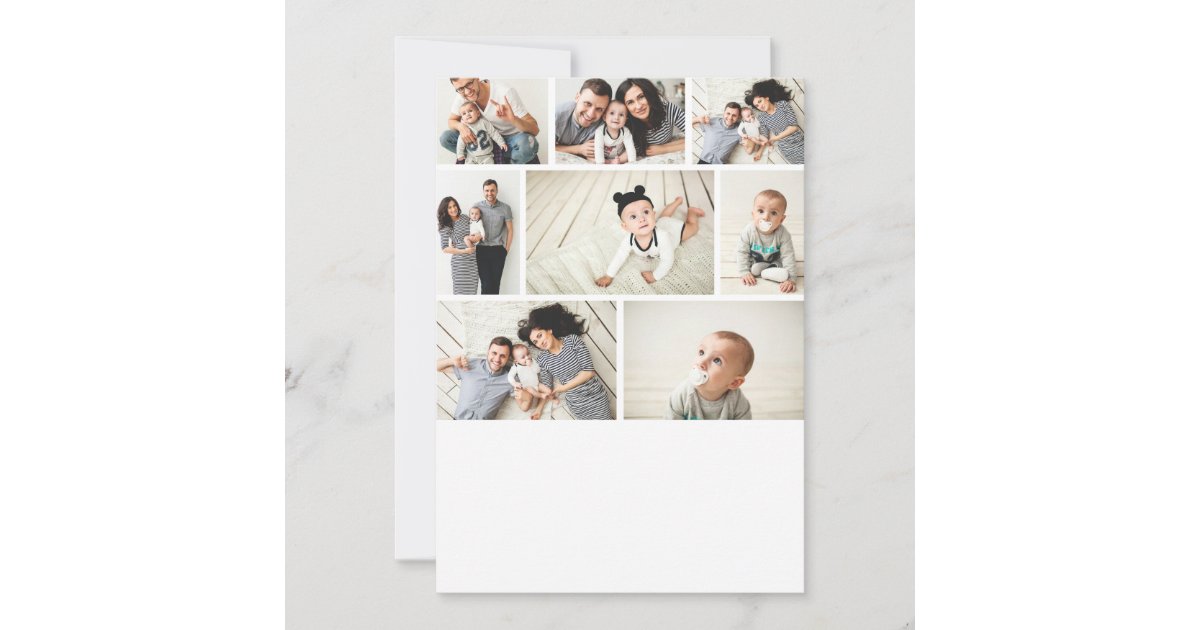 DIY 5x7 8 Photo Collage Template | Zazzle