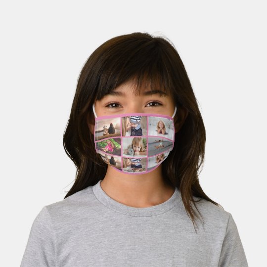 DIY 6 photo | family friends kids pink picture Kids' Cloth Face Mask ...