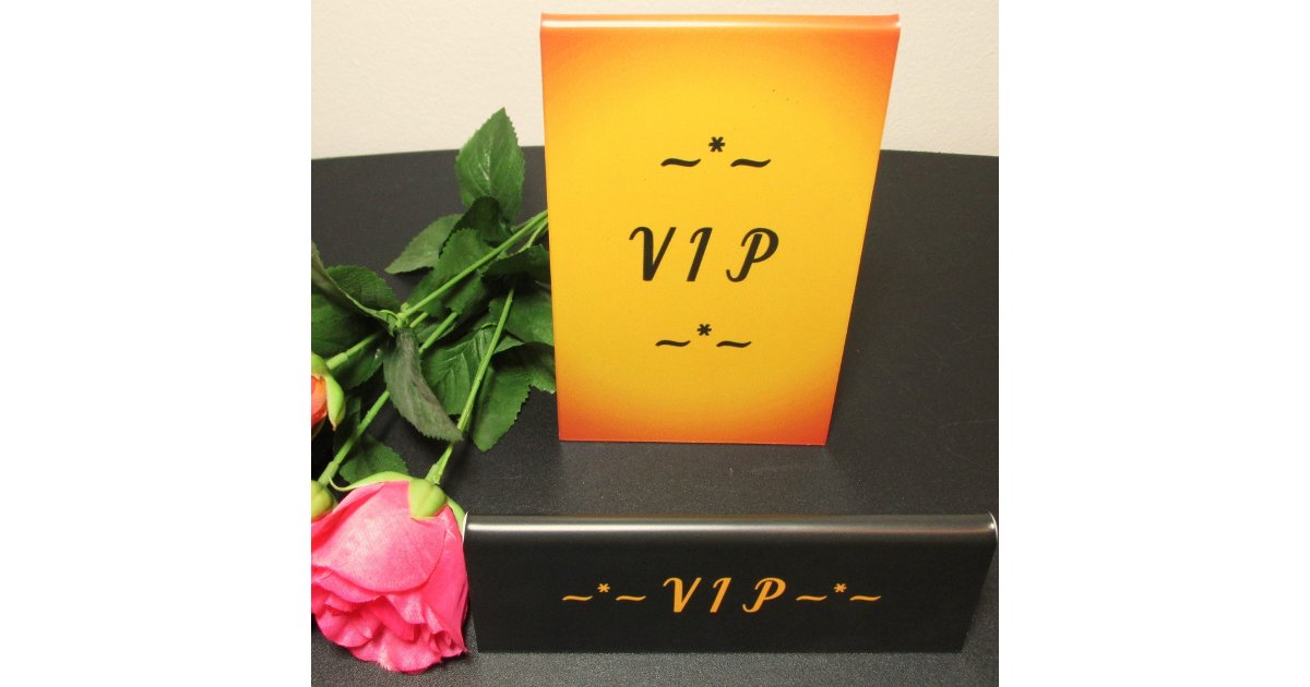 DIY Add Image Text Or Logo To Create Your Own VIP Table Tent | Zazzle
