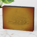 Custom Your Logo and Text Stamp Wooden Box Sign | Zazzle