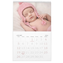 DIY baby custom photo first year keepsake Calendar | Zazzle