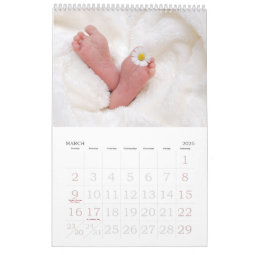 DIY baby custom photo first year keepsake Calendar | Zazzle