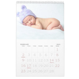 DIY baby custom photo first year keepsake Calendar | Zazzle