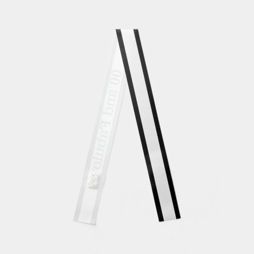 DIY birthday age and wording black white stripe Sash | Zazzle