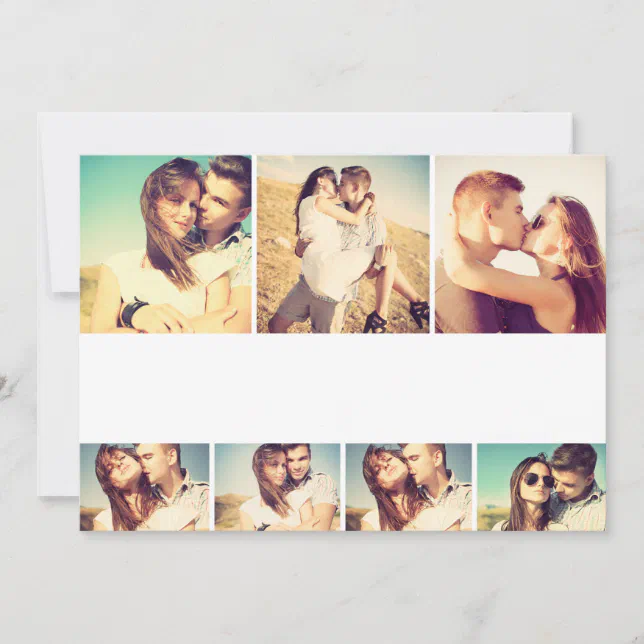 DIY Blank 5x7 7-Photo Collage Template | Zazzle