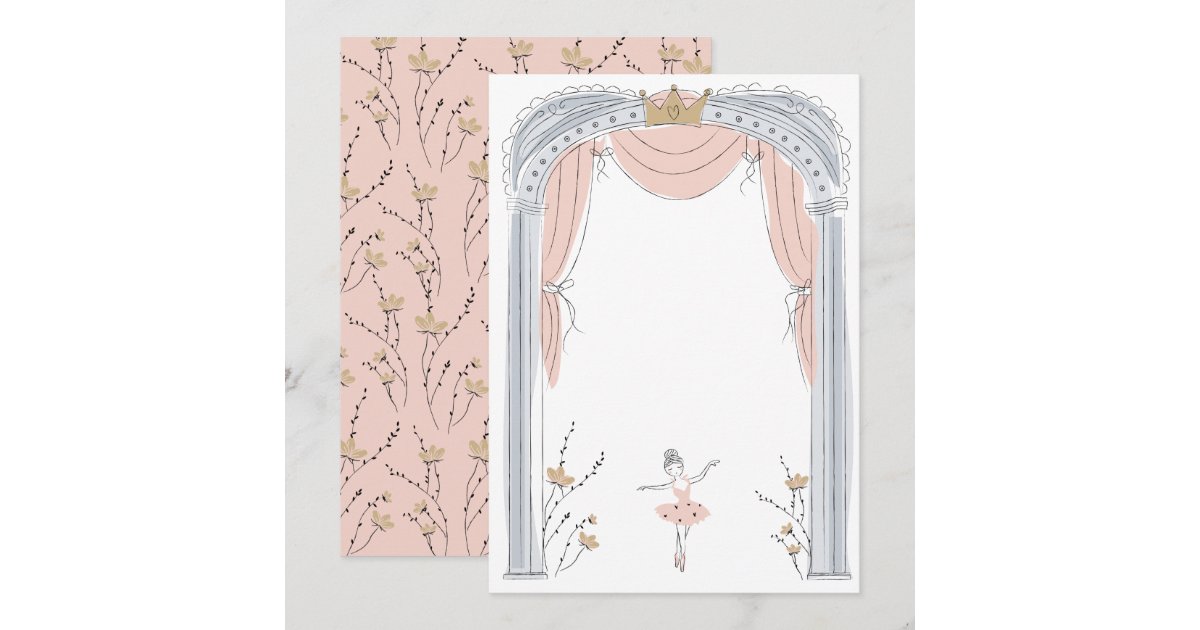 DIY Blank Ballet Party Invitation | Zazzle