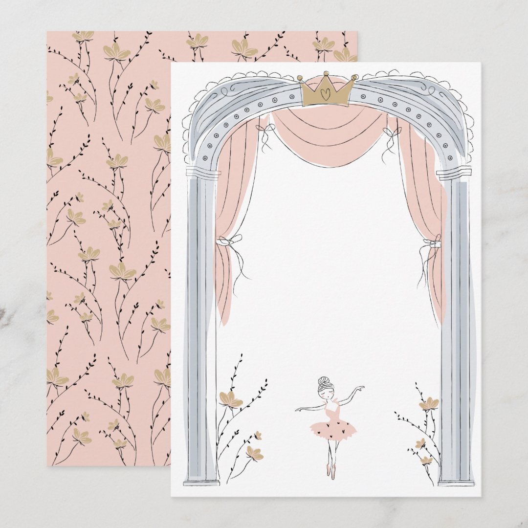 DIY Blank Ballet Party Invitation | Zazzle
