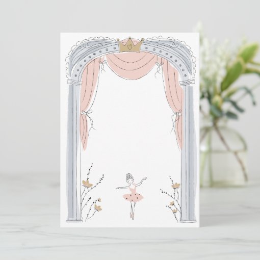 DIY Blank Ballet Party Invitation | Zazzle