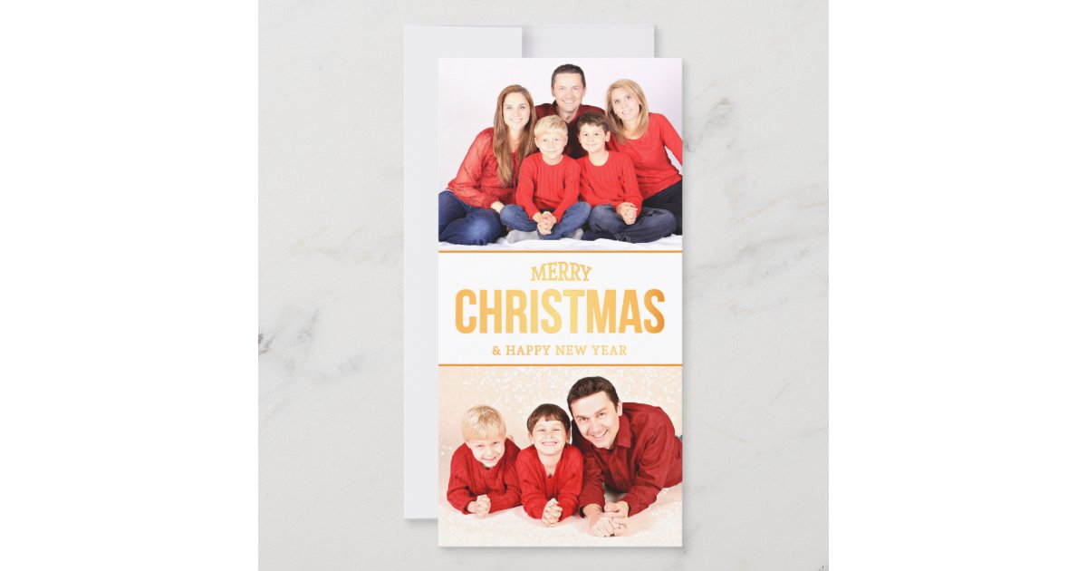 DIY Christmas Letter and Photo Template | Zazzle