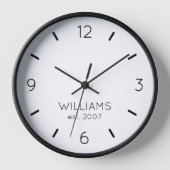 DIY Clock | Custom Color, Name, Text | Zazzle