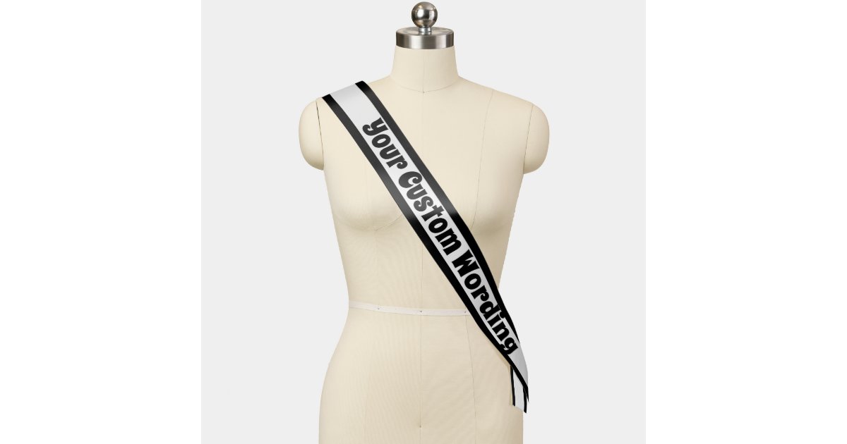 DIY COLOR & Wording | personalize it Sash | Zazzle