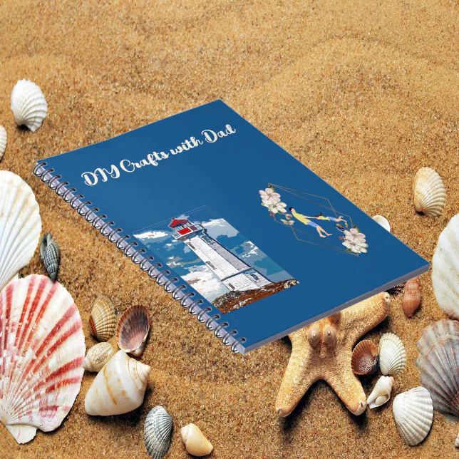 DIY Crafts with Dad, Daughter Bonding Lighthouse Notebook | Zazzle