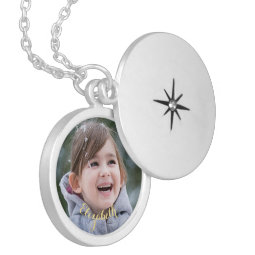 DIY Create Custom Personalized Silver Plated Photo Locket Necklace | Zazzle