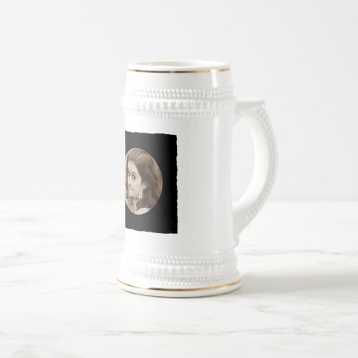 DIY Create Your Own Black Personalized Photo Frame Beer Stein | Zazzle