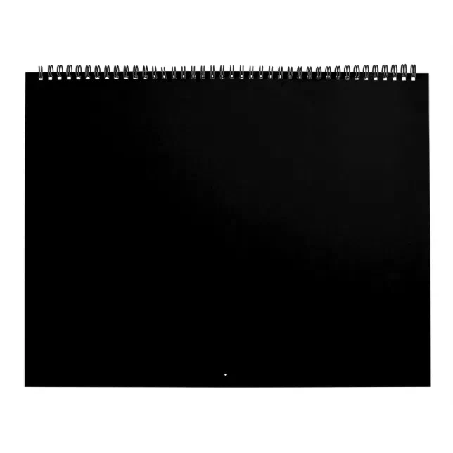 DIY Create Your Own Custom Black Photo Calendar | Zazzle