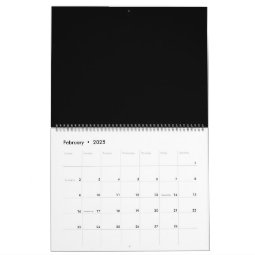 DIY Create Your Own Custom Black Photo Calendar | Zazzle