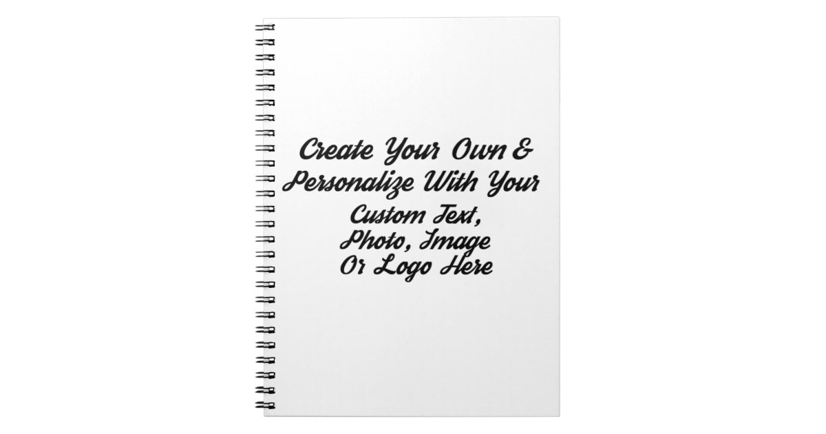 Diy, Create Your Own Custom Personalized Spiral Notebook | Zazzle