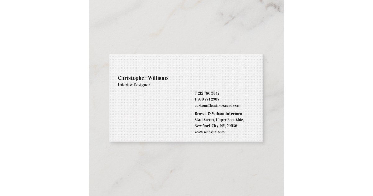 DIY Custom Modern Professional Premium Thick White Business Card | Zazzle