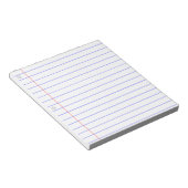DIY CUSTOM NOTEBOOK PAPER BLOCK WITH THIN LINES NOTEPAD | Zazzle
