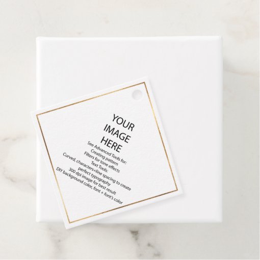 DIY Custom Small Square Hang Tags | Zazzle