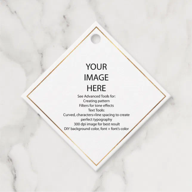 DIY Custom Small Square Hang Tags | Zazzle
