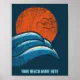 DIY Custom Travel Poster Beach Ocean Surfing Theme | Zazzle