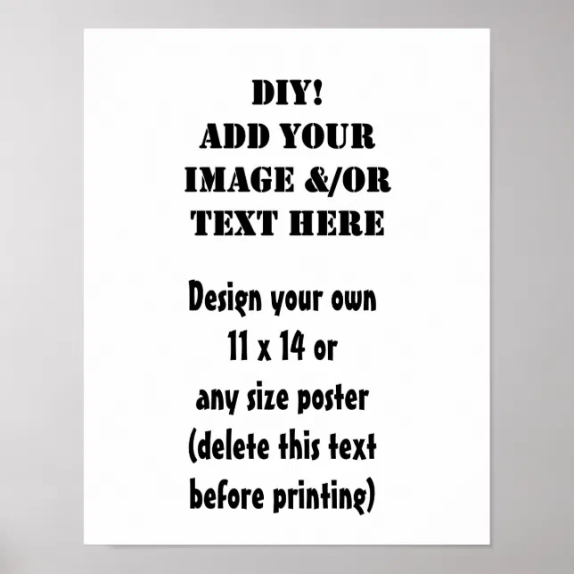 DIY Design Your Own Poster | Zazzle