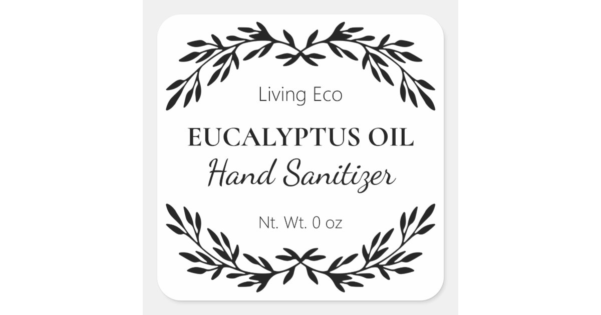 DIY Hand Sanitizer White Labels | Zazzle