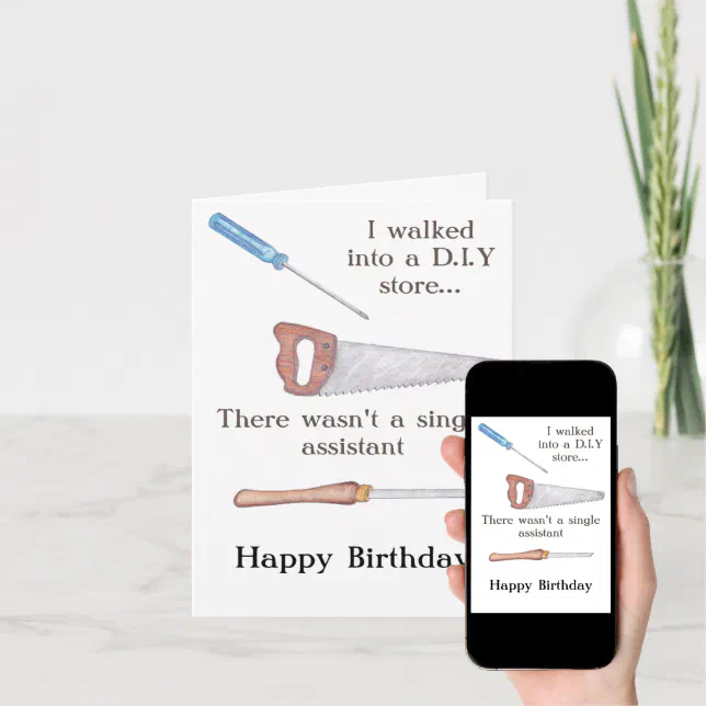 DIY Joke Birthday Card | Zazzle