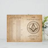 DIY Masonic Program Template Freemason Stationery | Zazzle