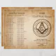 DIY Masonic Program Template Freemason Stationery | Zazzle