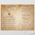 DIY Masonic Program Template Freemason Stationery | Zazzle