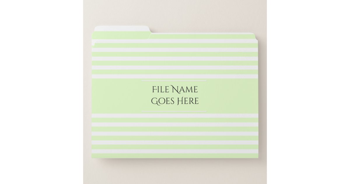 DIY mint green lined any color modern desktop File Folder | Zazzle