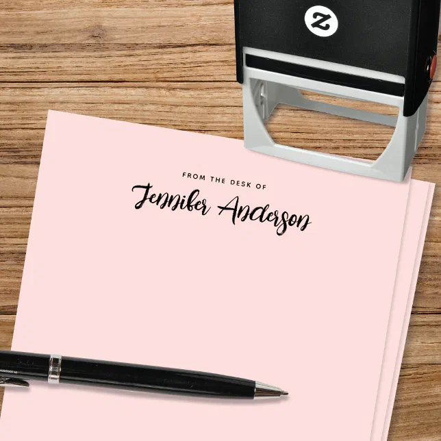 DIY Modern Personal Stationery Self-inking Stamp | Zazzle