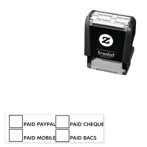 DIY Office banking payment forms admin 4 types Self-inking Stamp | Zazzle