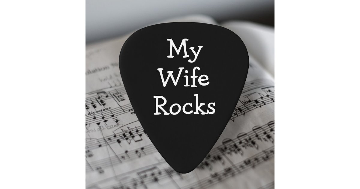 DIY Personalized Rocks Custom Guitar Pick | Zazzle
