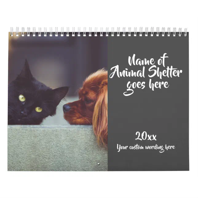 DIY pet animal photo custom picture with year Calendar | Zazzle