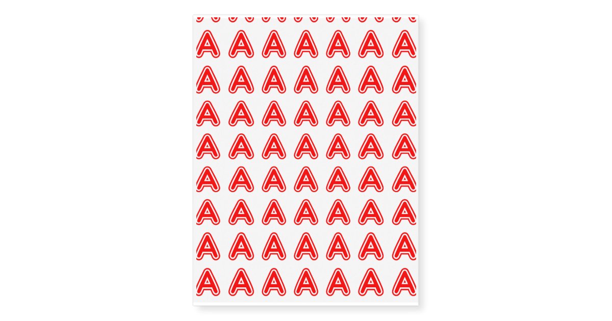 DIY Replace A with your image 80 Tatoos a Sheet Temporary Tattoos | Zazzle